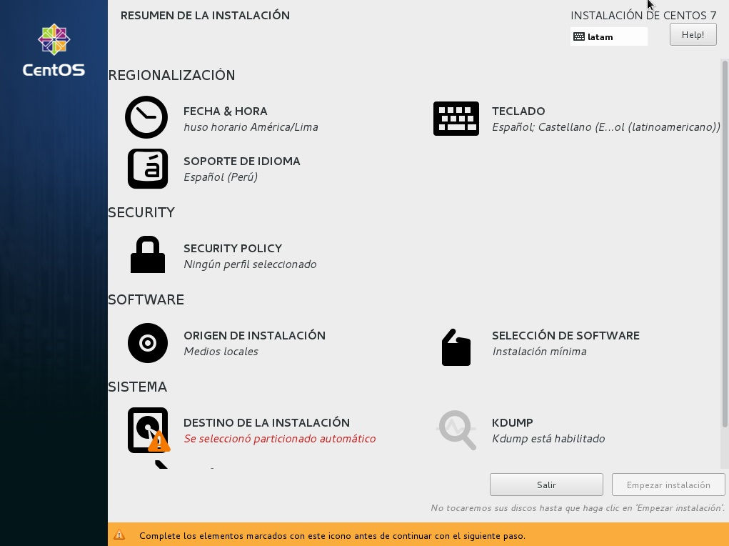 Manual de Instalación de un Servidor CentOS 7 – Soporte Nettix