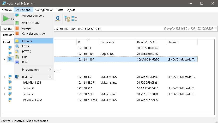 Como escanear mi red con Advanced IP Scanner – Soporte Nettix