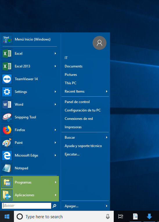 Como tener el menu de Windows 7 en Windows 10 – Soporte Nettix