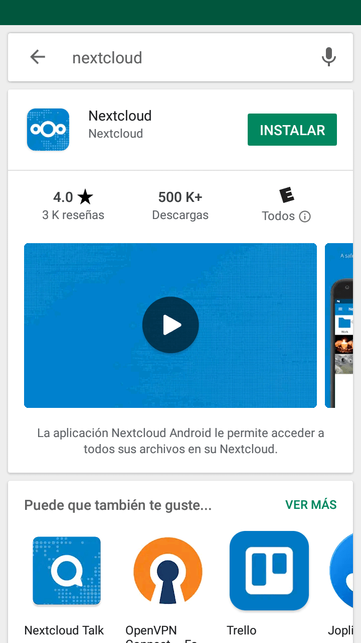 Instalación y configuración de Nextcloud en Android – Soporte Nettix