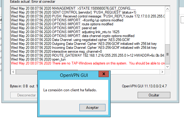 Troubleshooting para Open VPN – Soporte Nettix