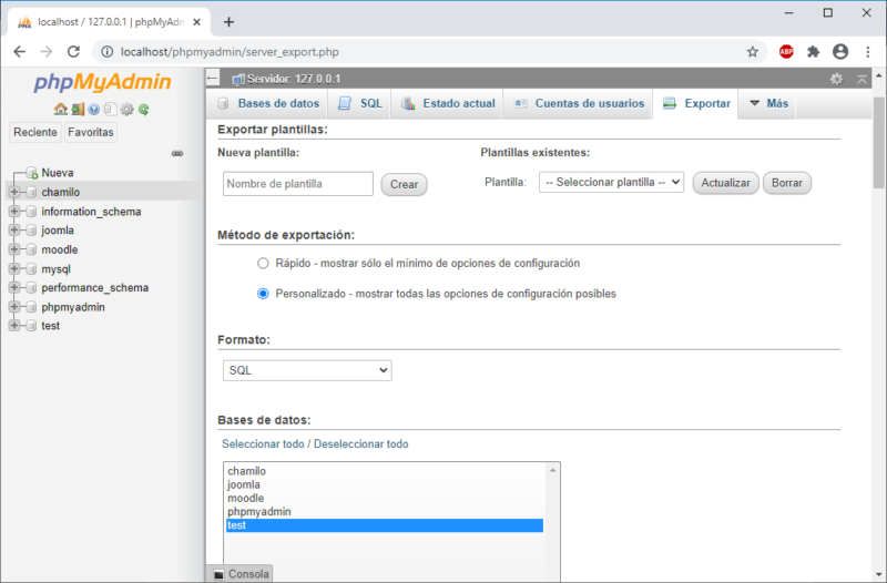 ¿CÓMO PUEDO EXPORTAR MI BASE DE DATOS DESDE XAMPP? – Soporte Nettix